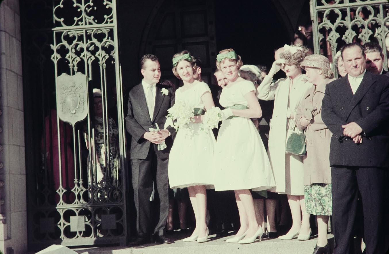 Digital Photograph - Bridal Party at Catholic & Protestant Wedding, St ...