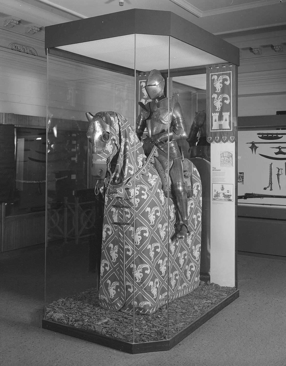 Negative - Pisan Armour Display Case, Barry Gallery, Institute of ...