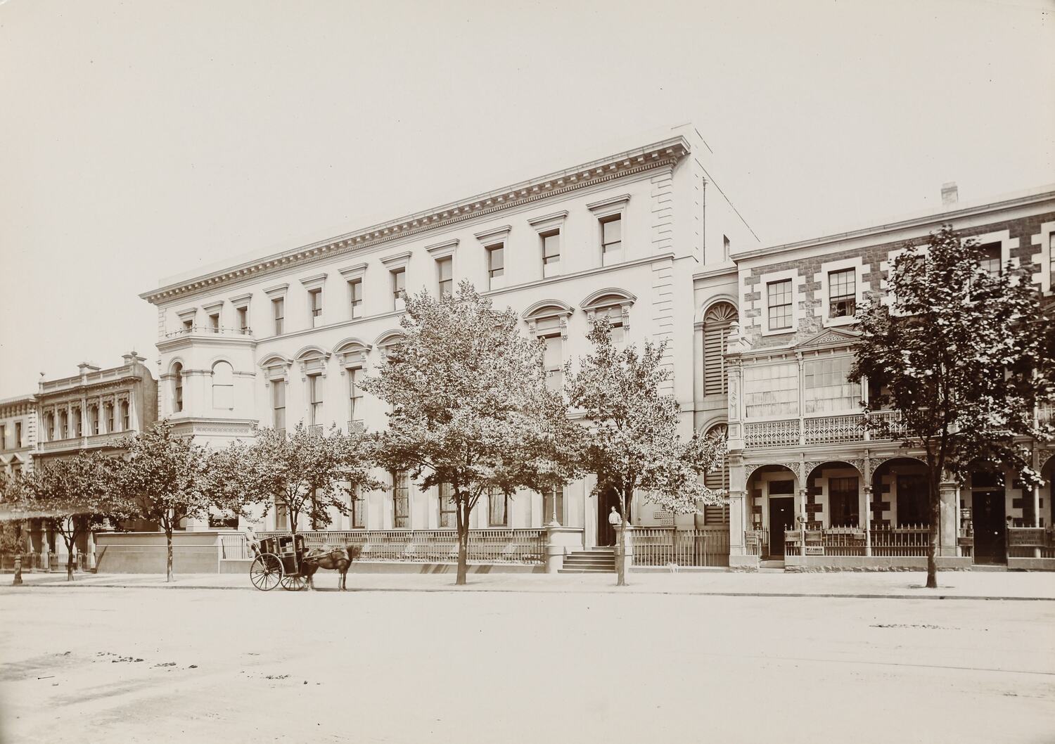Photograph - The Melbourne Club, Melbourne, Victoria, circa 1890