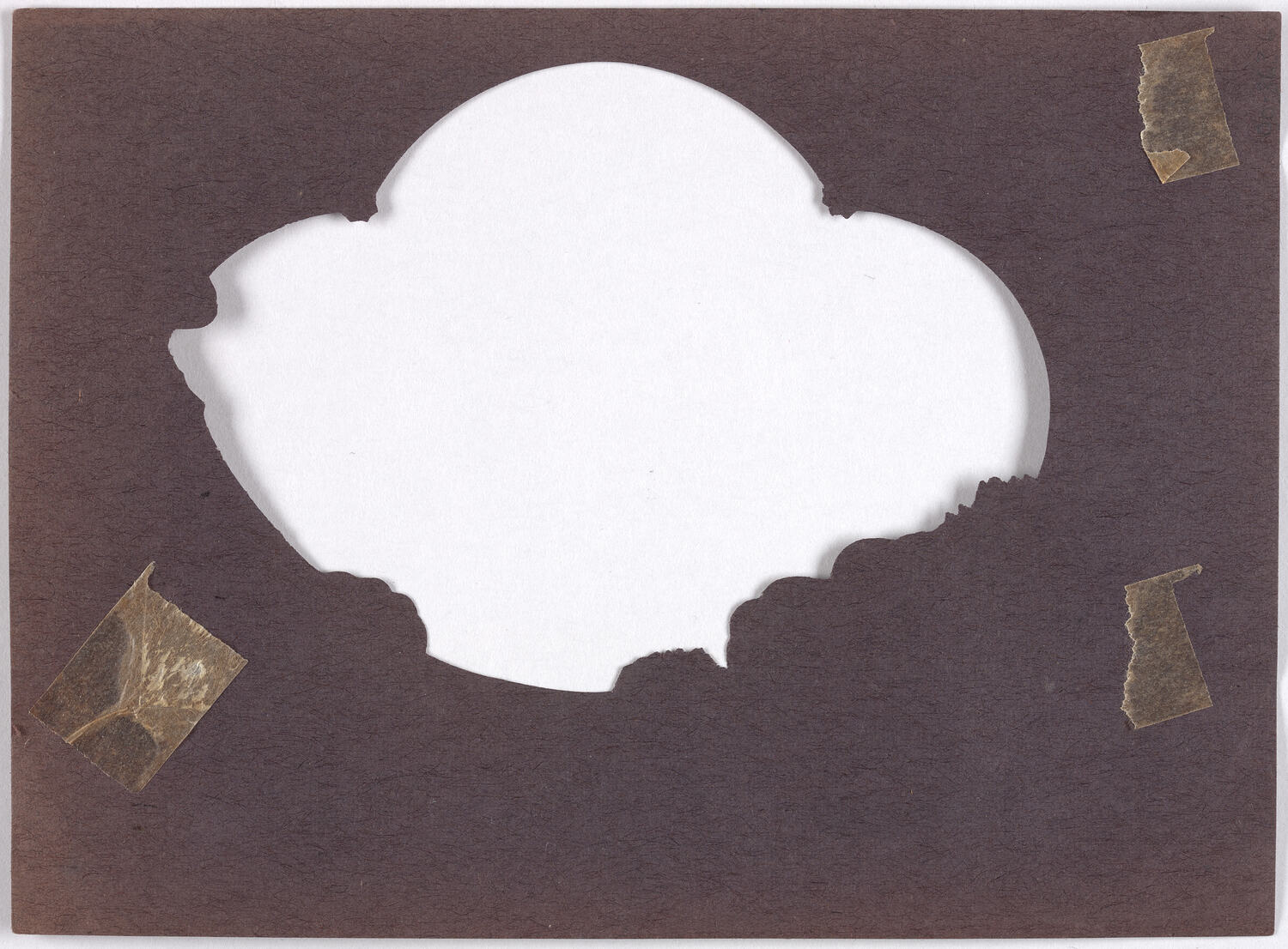Negative Vignette - Frame, Cloud, circa 1900