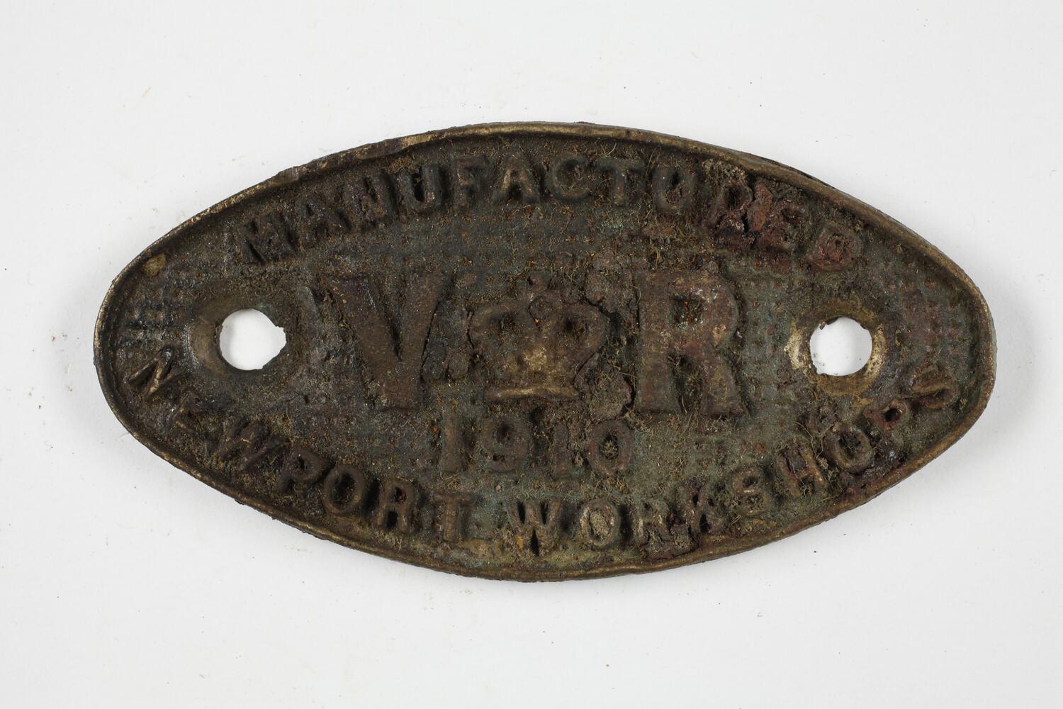 Rollingstock Builder's Plate - Victorian Railways, Newport Workshops, 1910