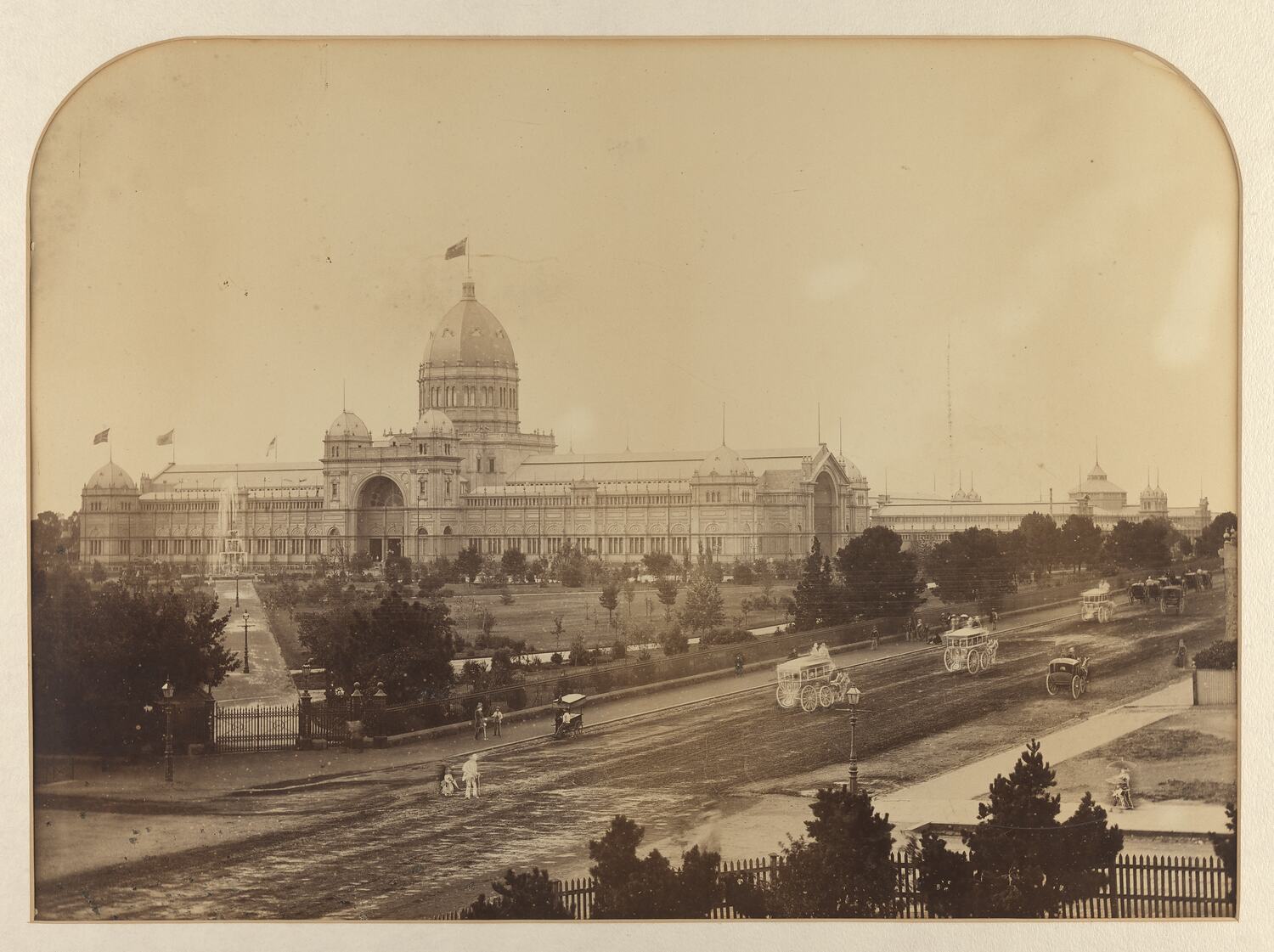 Photograph - Main Exhibition Building from Corner of Nicholson ...
