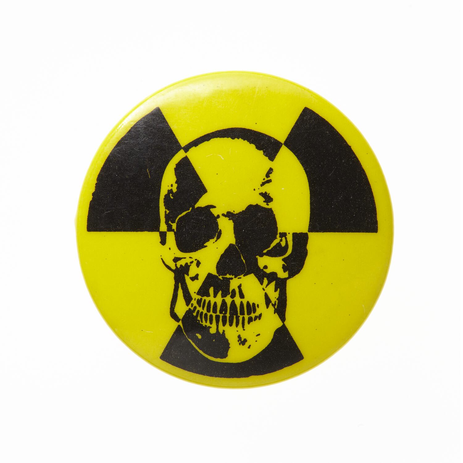 Badge, Skull & Radiation Symbol