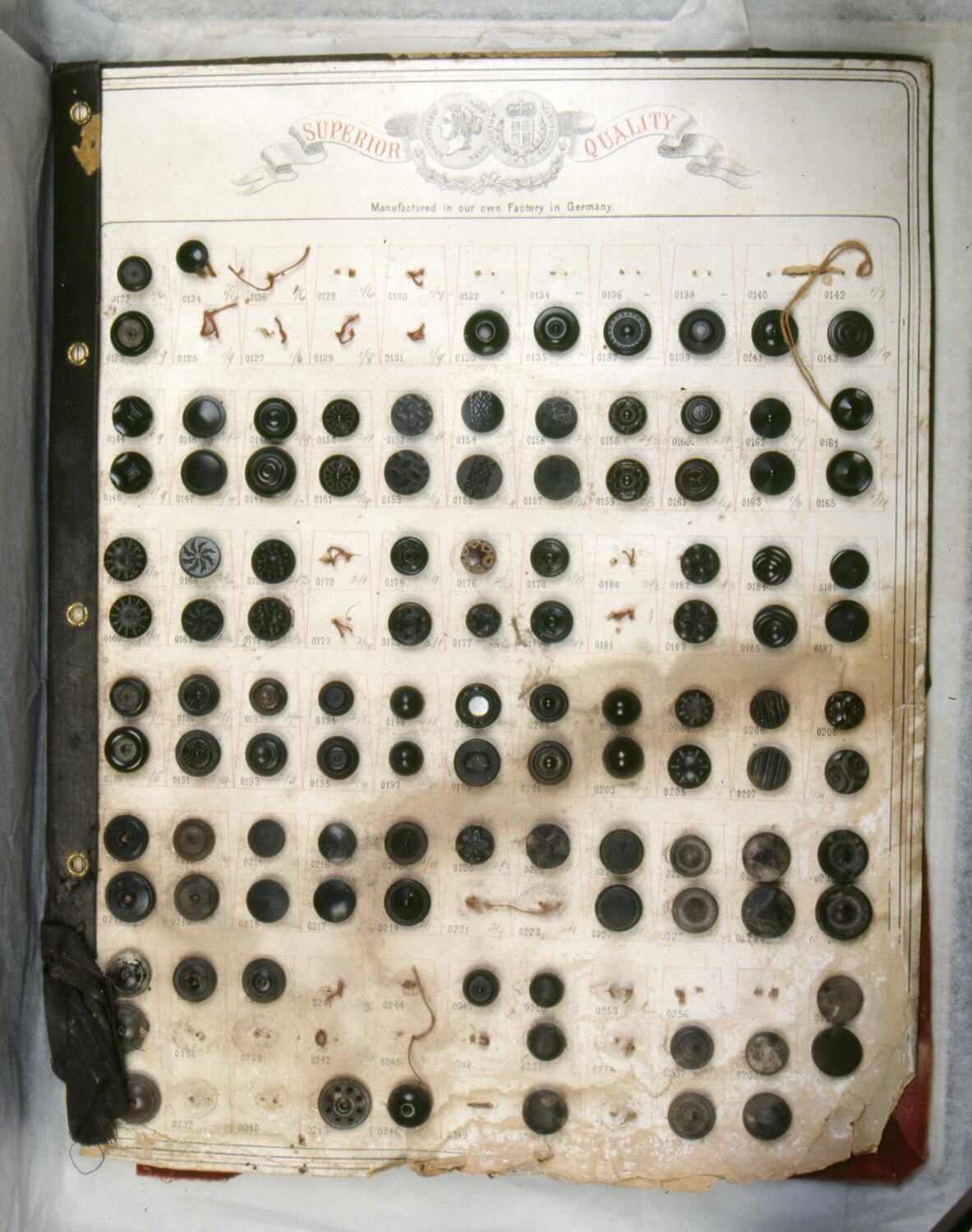 Sample Book - 'Ladies Dress Buttons', circa 1880-1910