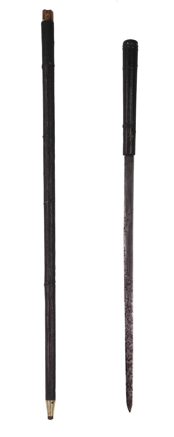 Sword Stick - Metal Blade, Wood Covering, John Christie, circa 1860s