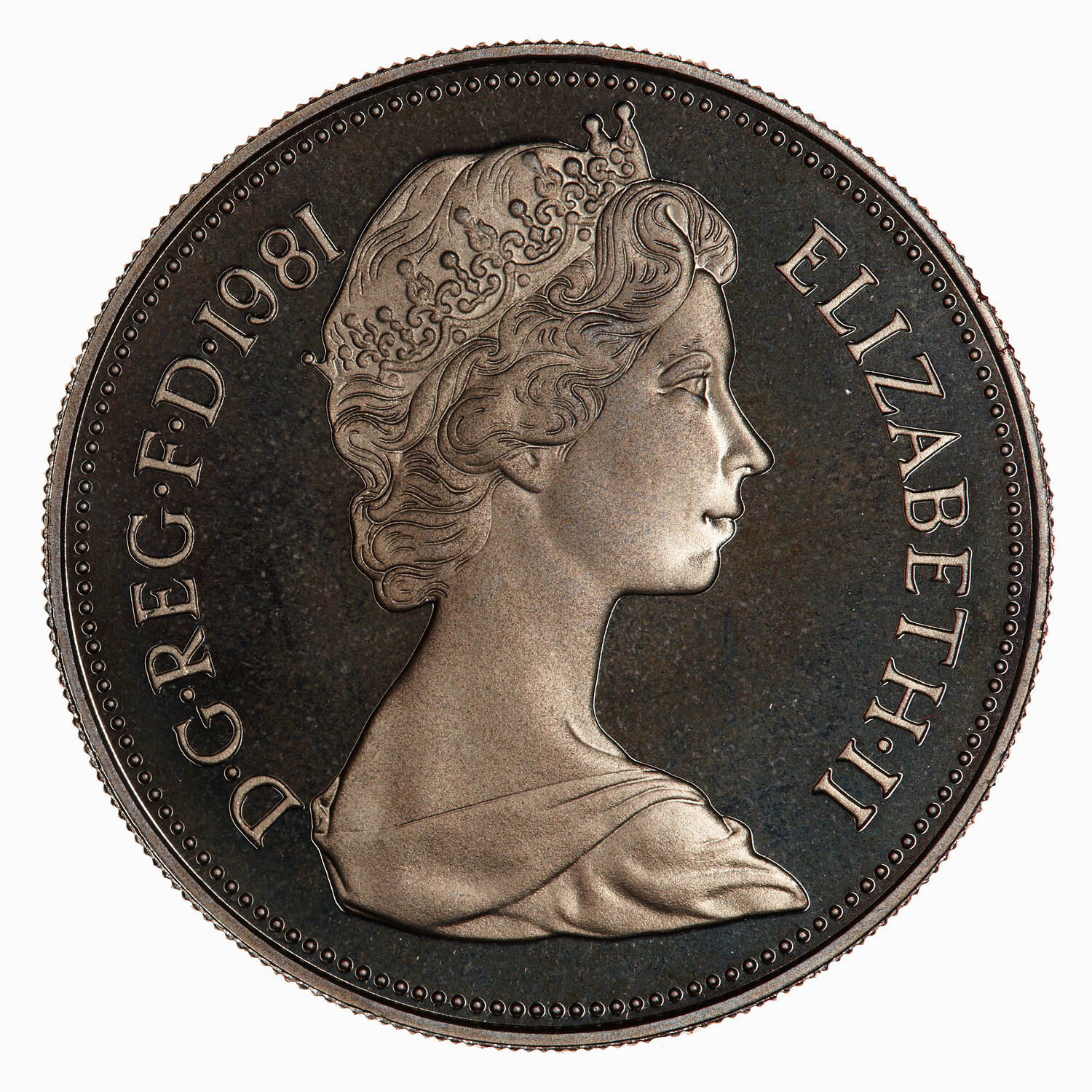 Proof Coin - 10 New Pence, Elizabeth II, Great Britain, 1981