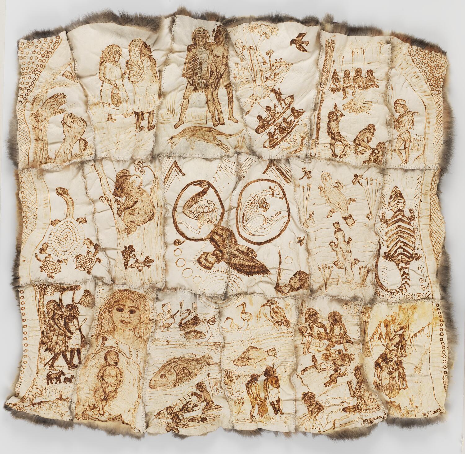 Cloak. Barapa Barapa, Wamba Wamba. Kerang, Northwest, Victoria ...