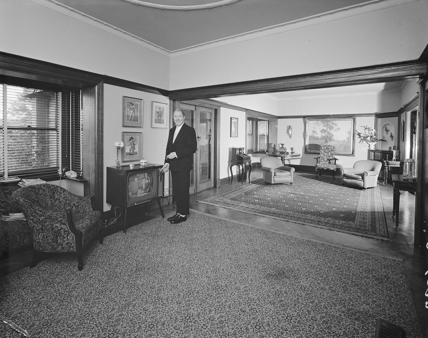 Negative - Southdown Press, Portrait of Frank Thring, Toorak, Victoria ...