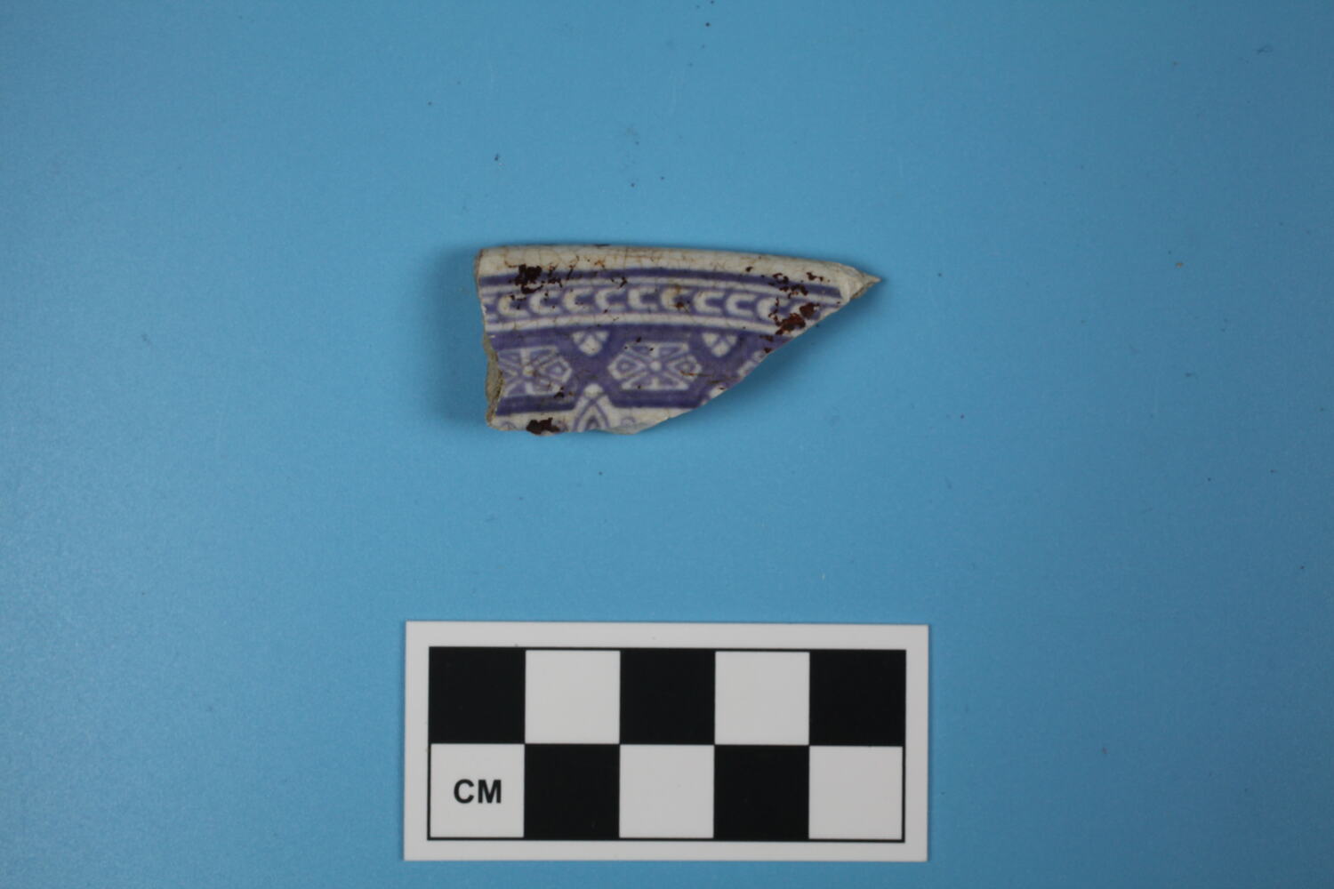 Plate/Dish - Ceramic, Whiteware, Transfer Print, Purple, Geometric ...