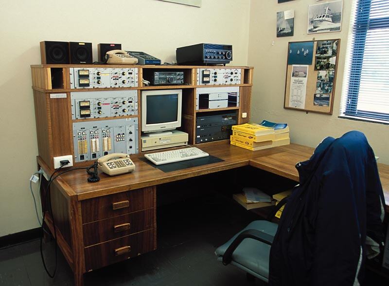 Slide - Operator's Desk, Melbourne Coastal Radio Station, Cape Schanck ...