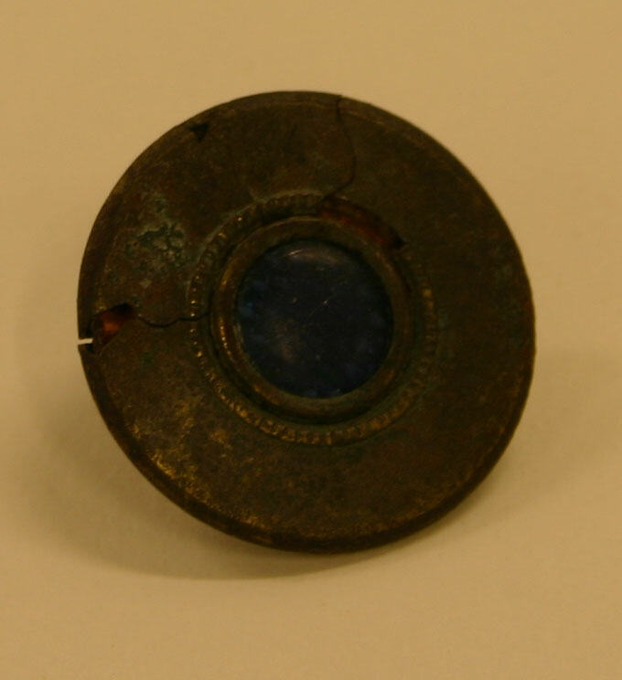 Button - Metal and Glass, circa 1880