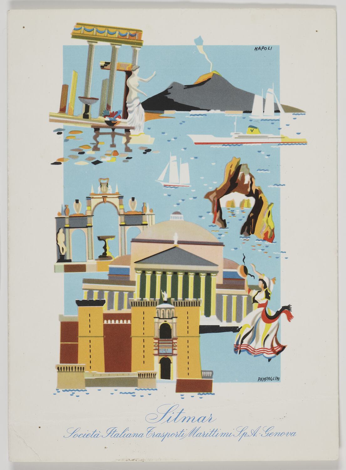 Menu - MV Fairsea, Sitmar Line, Equatorial Dinner, 1957