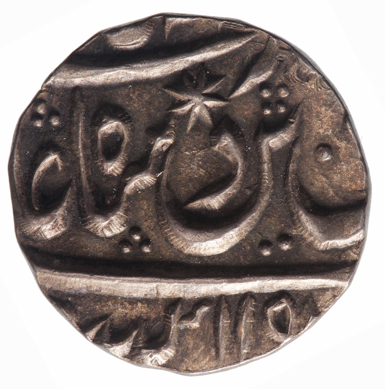 Coin - 1/4 Rupee, Awadh, India, 1781-1782