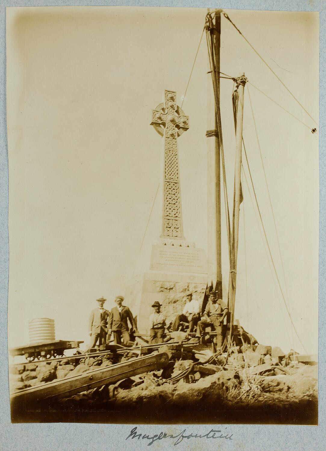 Photograph - 'Magersfontein' Erecting Memorial, South Africa, circa 1902