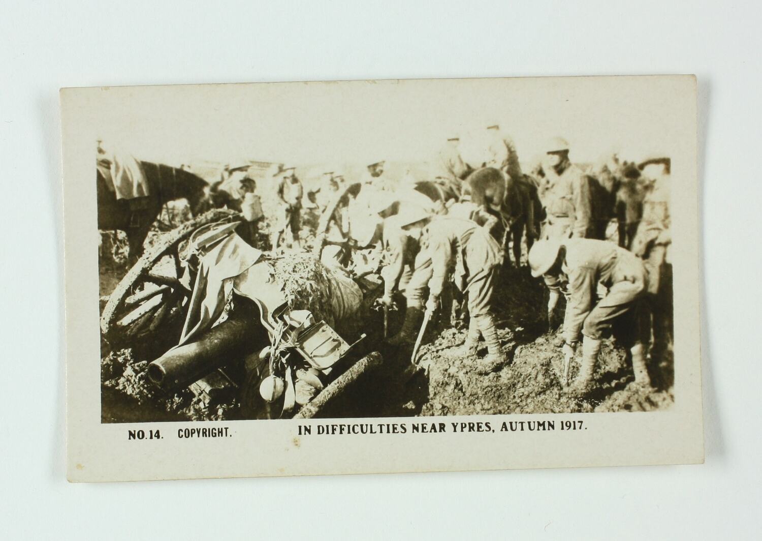 Cigarette Card - 'In Difficulties Near Ypres, Autumn 1917', Official ...