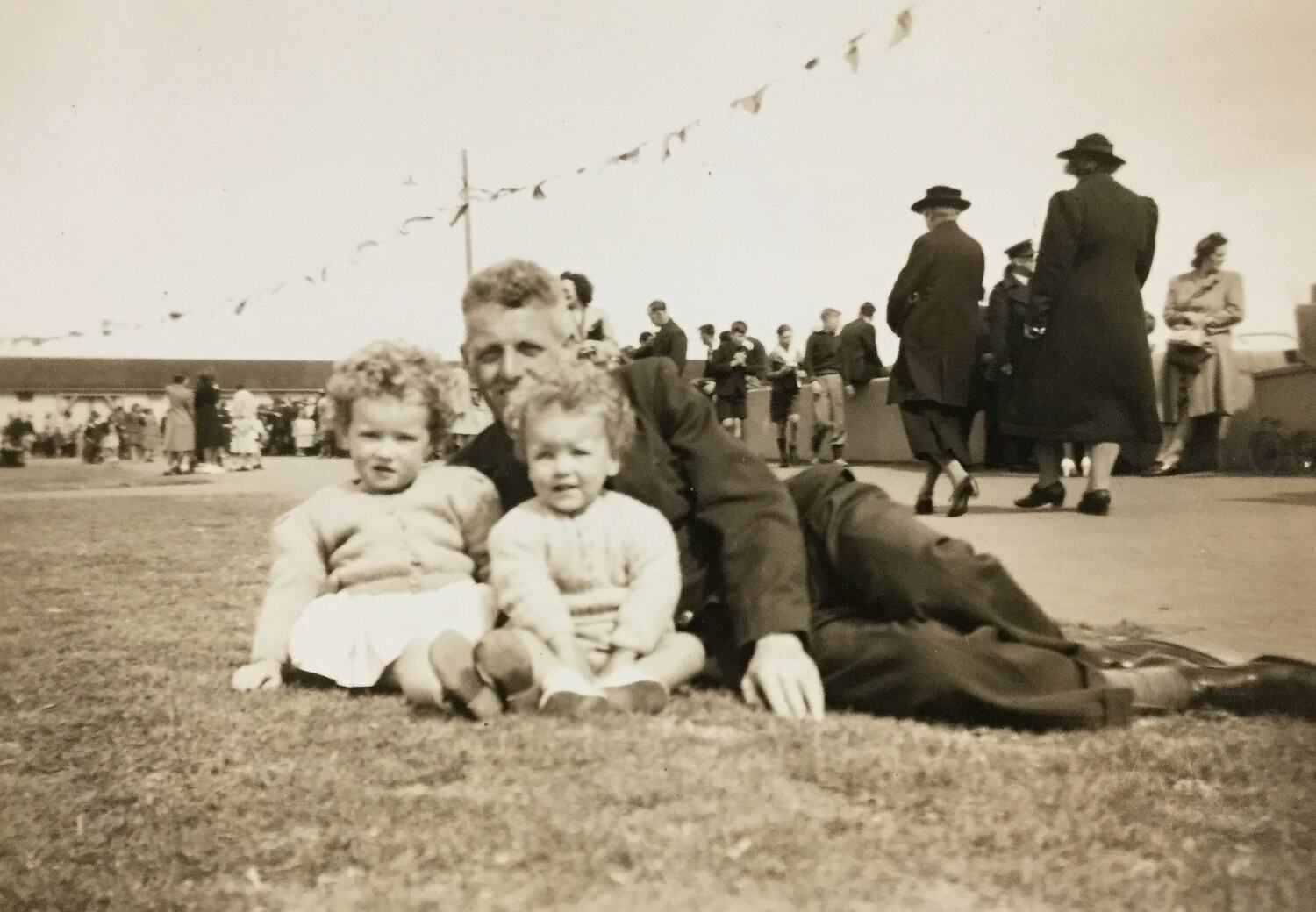 Photograph - Kay & James Morgan with Ivor Morgan, circa 1944