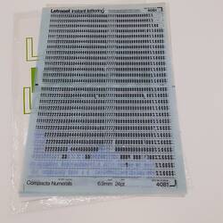 Applied Lettering Sheets - 'Letraset', England, post 1959