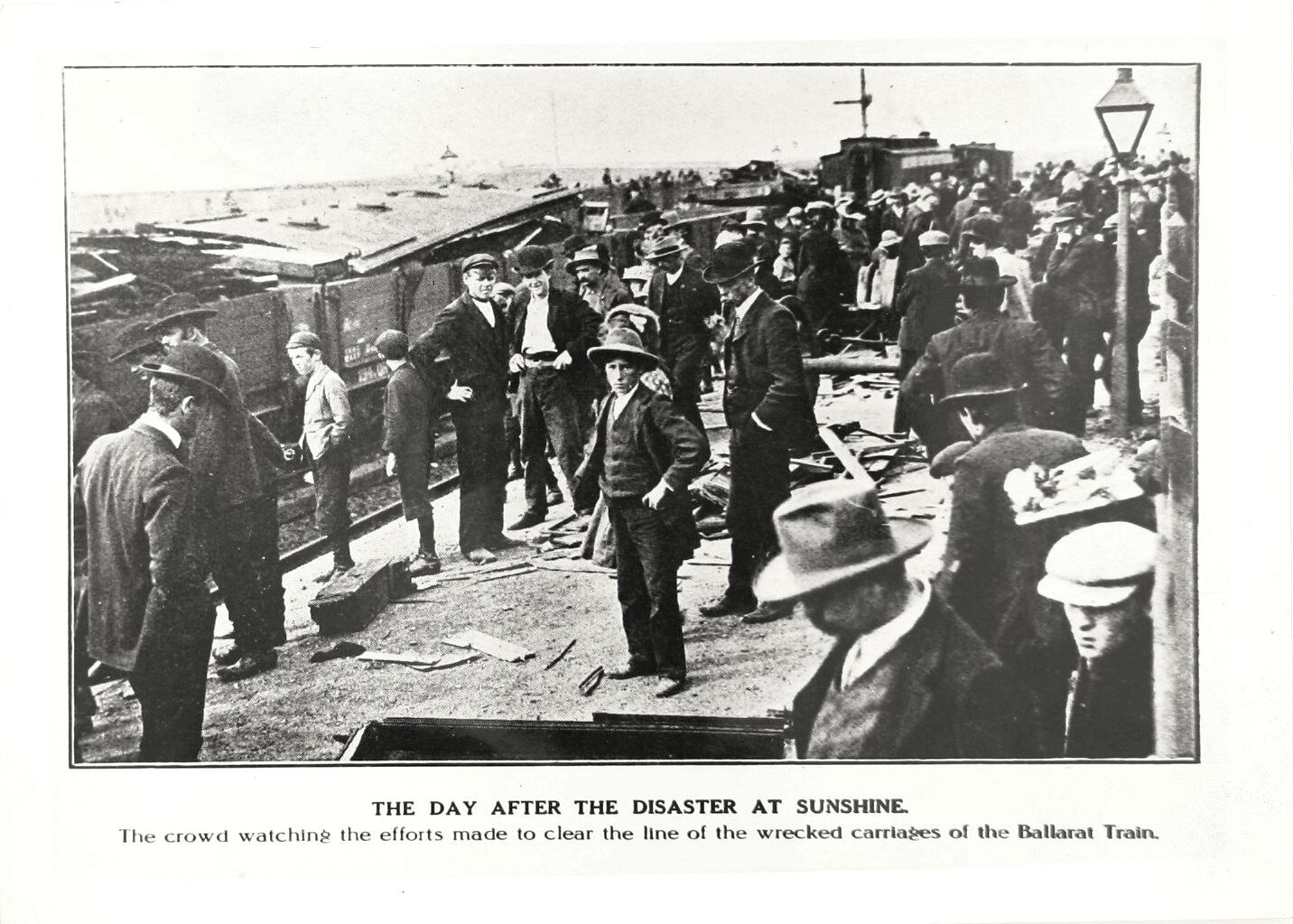 Photograph - Railway Accident, Sunshine, Victoria, 1908