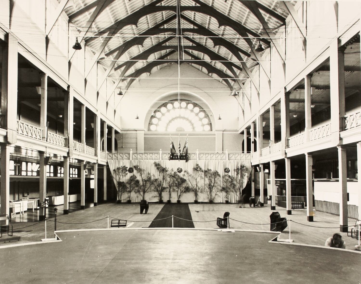 Photograph - Reception Preparation in the Great Hall during the Royal ...