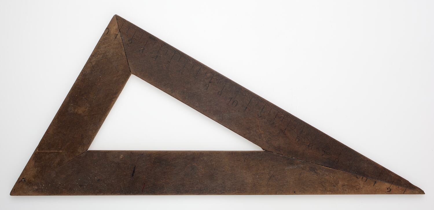 Set Square - Wooden, circa 1930s-1940s