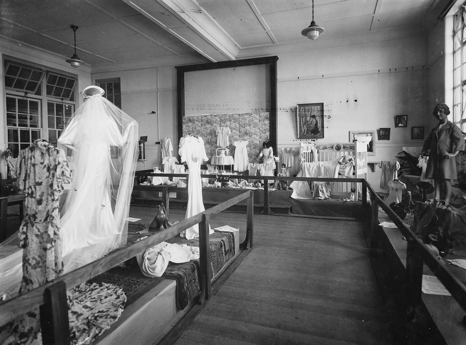 Negative - Emily McPherson College, Handcraft Display, circa 1935