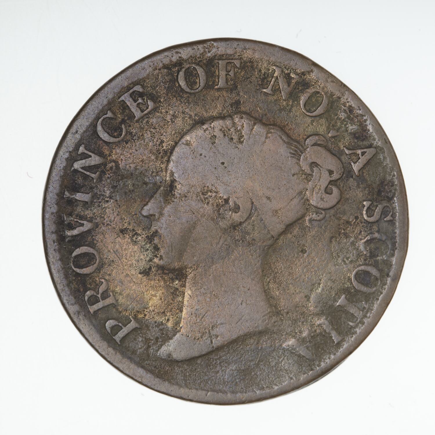 Coin - 1/2 Penny, Nova Scotia, Canada, 1840