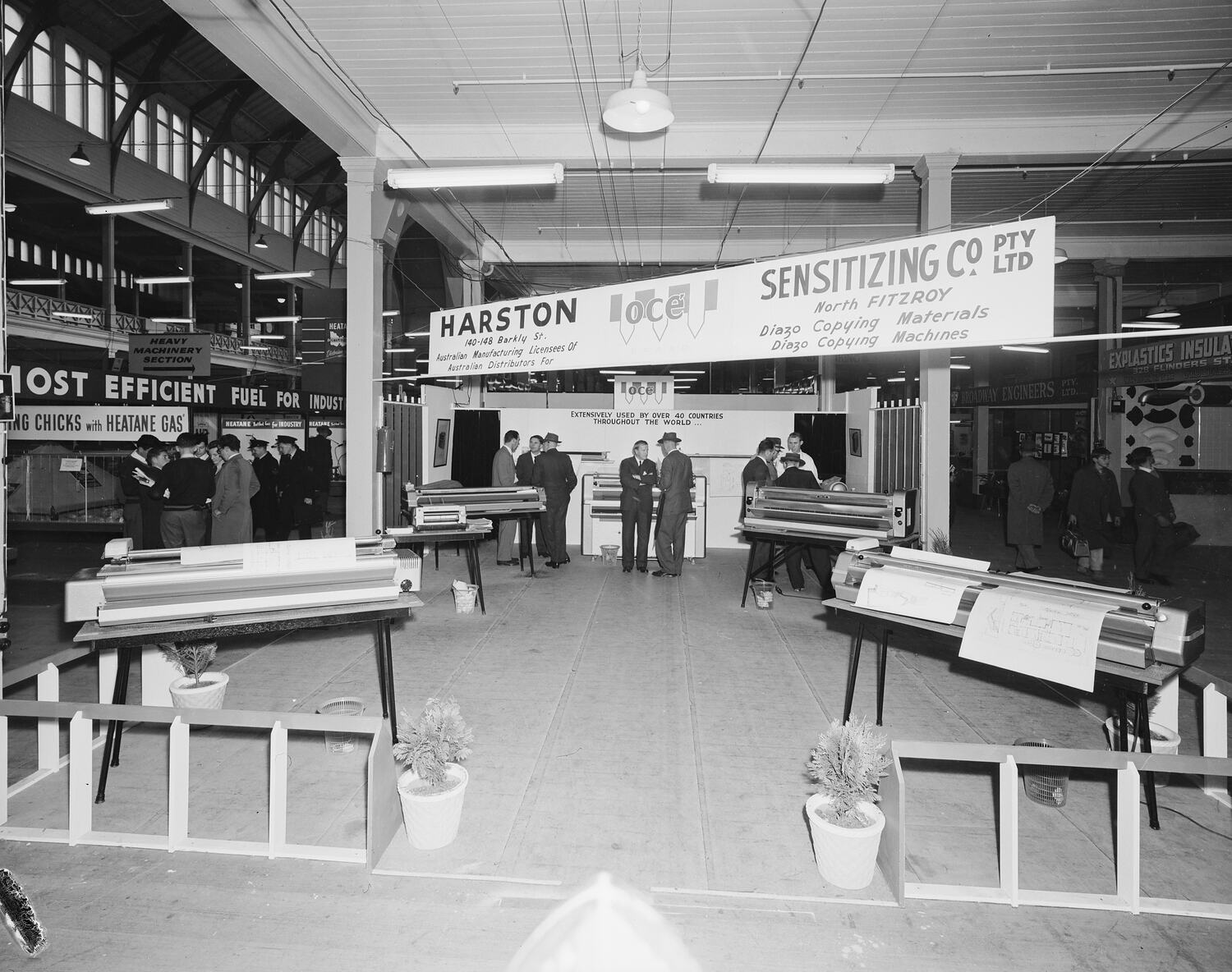 Negative - Harston Sensitizing Co, Exhibition Stand, Melbourne, 12 Aug 1959