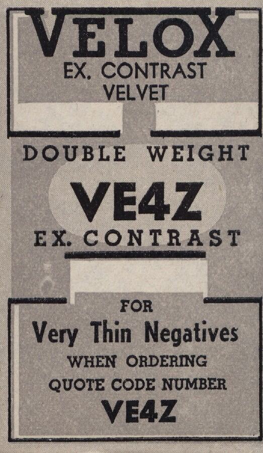 Label - Photographic Paper, Kodak Australasia Pty Ltd, 'Velox Ex ...