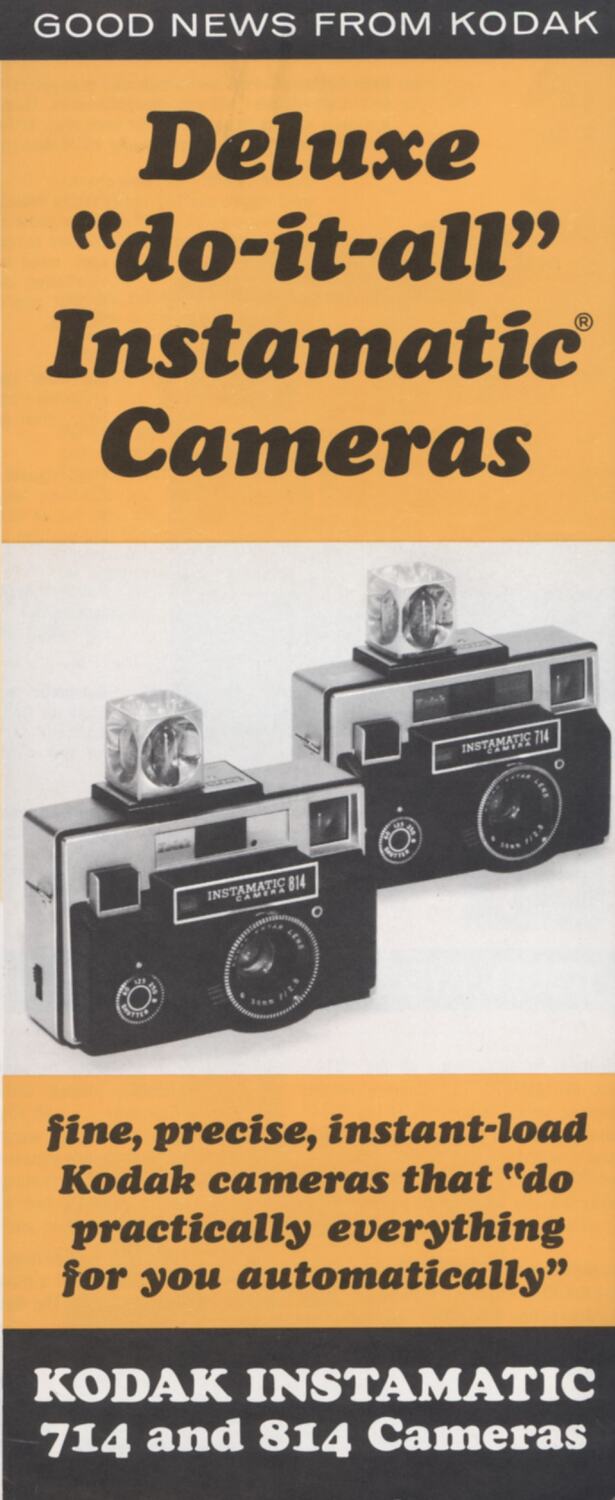 Publicity Leaflet - Eastman Kodak, 'Deluxe "Do-It-All" Instamatic ...