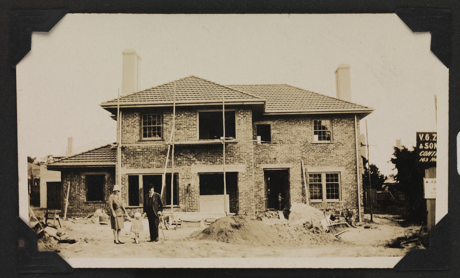 Digital Image - Rouse Family Inspecting House Under Construction ...