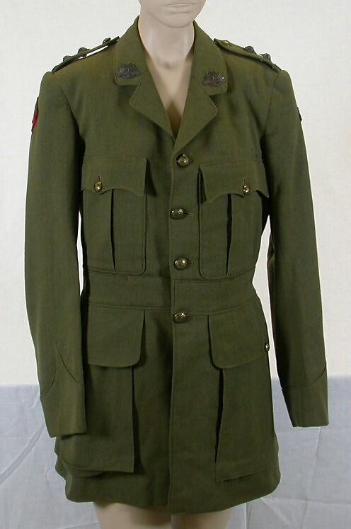 Tunic - Uniform, Lieutenant E. Gaynor, Australian Army, World War I ...