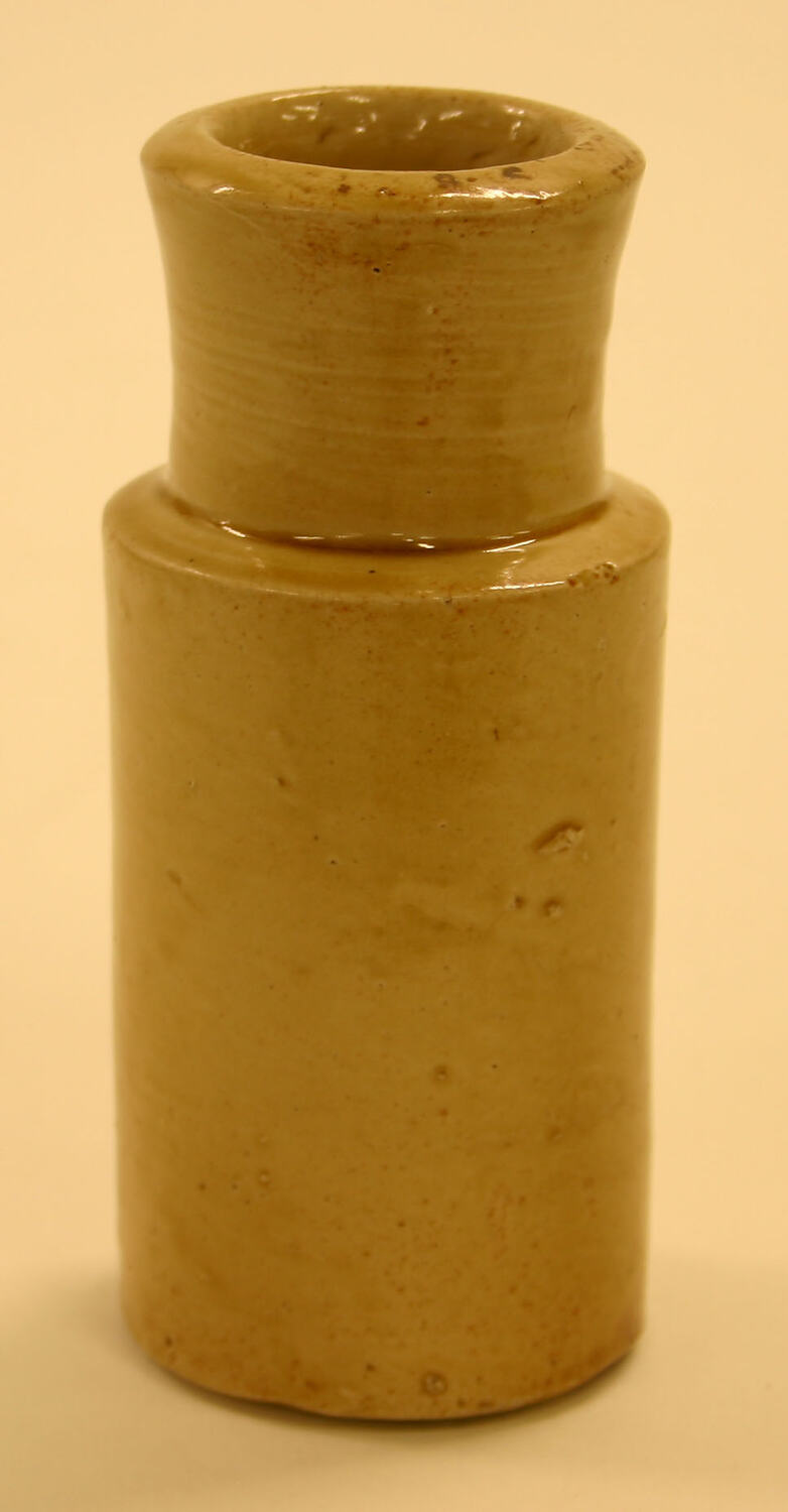 Blacking Bottle - Stoneware, Light Brown, Salt Glaze