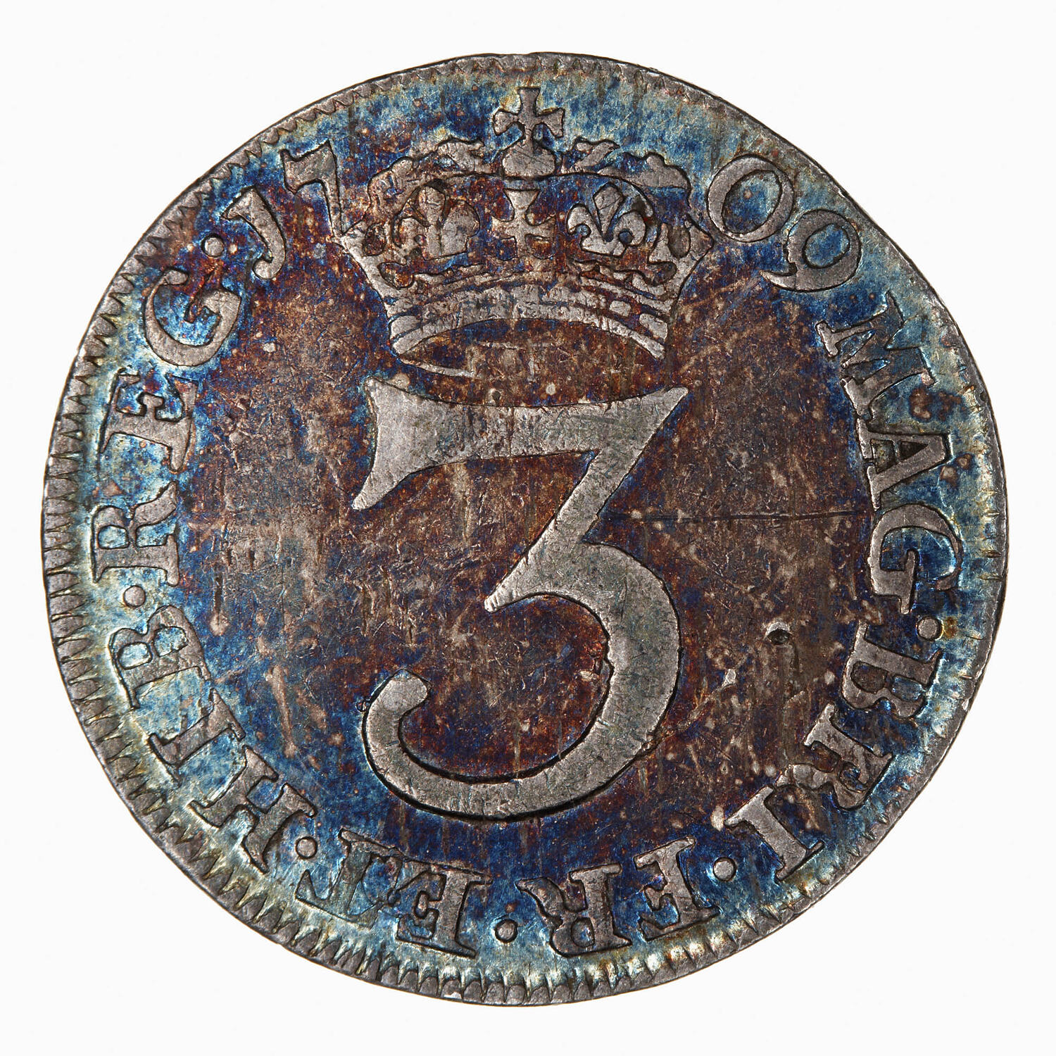 Coin - Threepence, Queen Anne, England, Great Britain, 1709