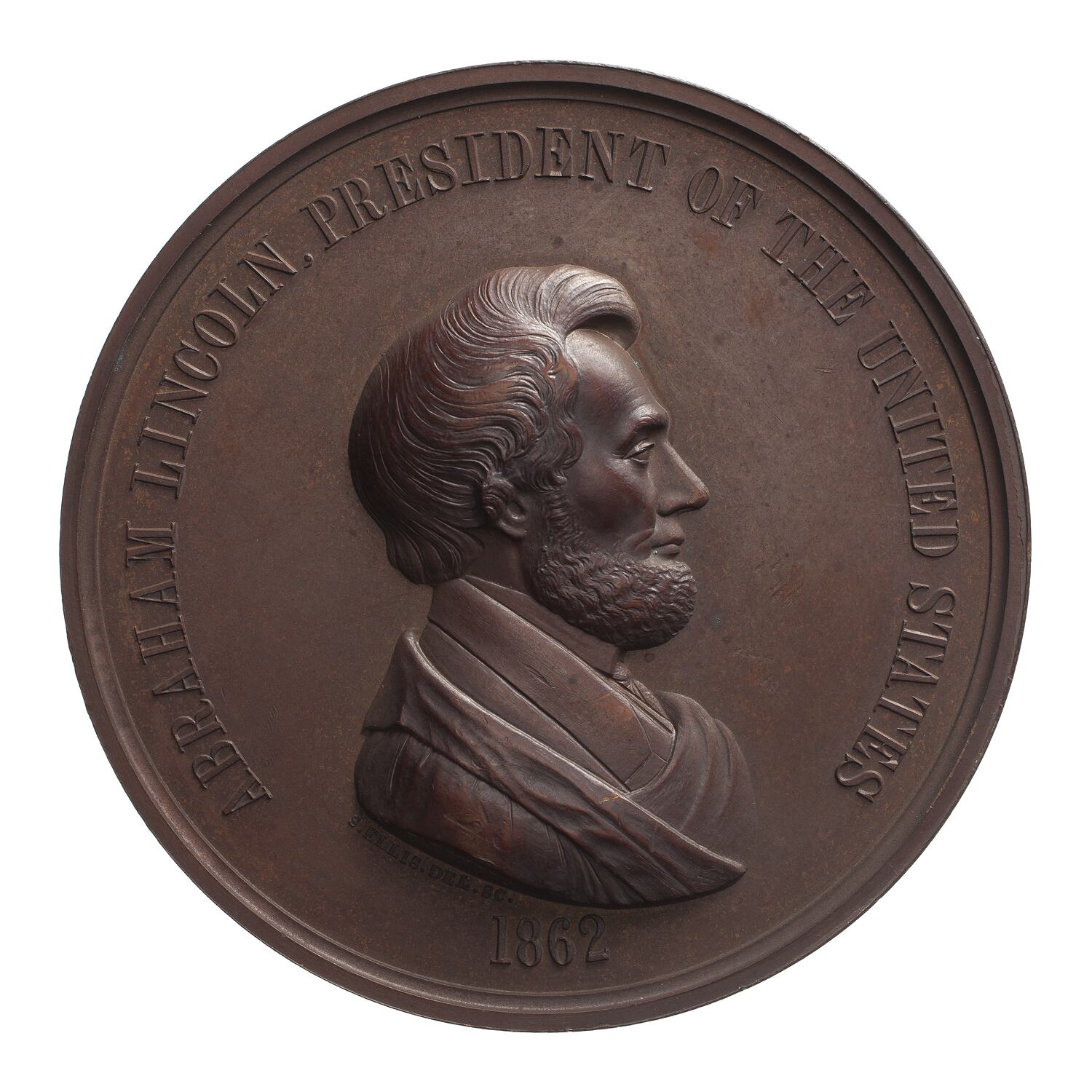 Medal - American Indian Peace Medal, President Abraham Lincoln, United ...