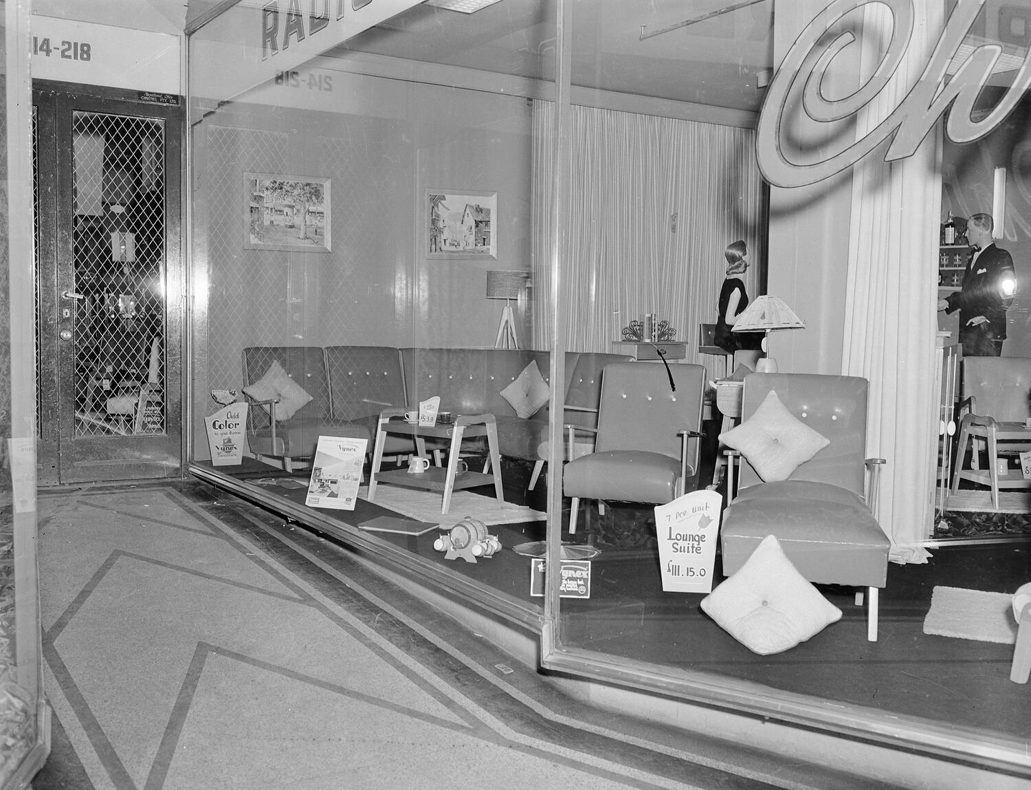 Negative - Window Display, Furniture Store, Melbourne, Victoria, 1950-1960