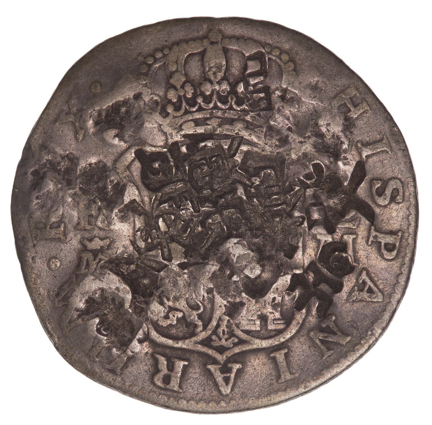 Coin - Chopmarked 1/4 Dollar, China, post 1788