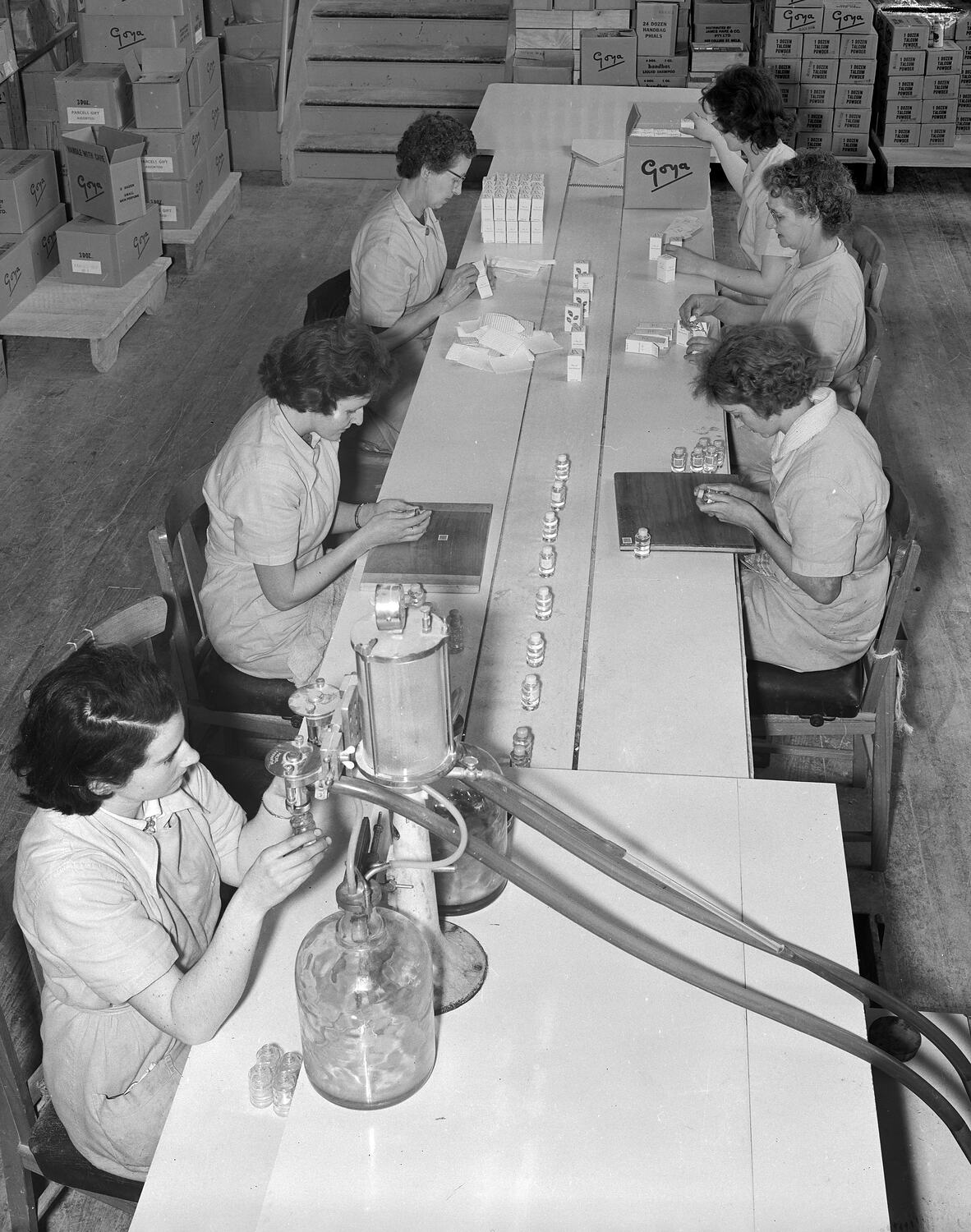 Negative - Women Working in Factory with Goya Products, Melbourne ...