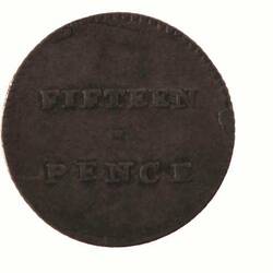 Coin - 15 Pence, Dump, New South Wales, Australia, 1813