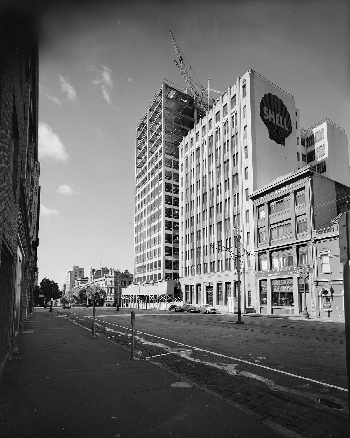 Negative - Shell Co, Building Construction, Melbourne, 07 Feb 1960