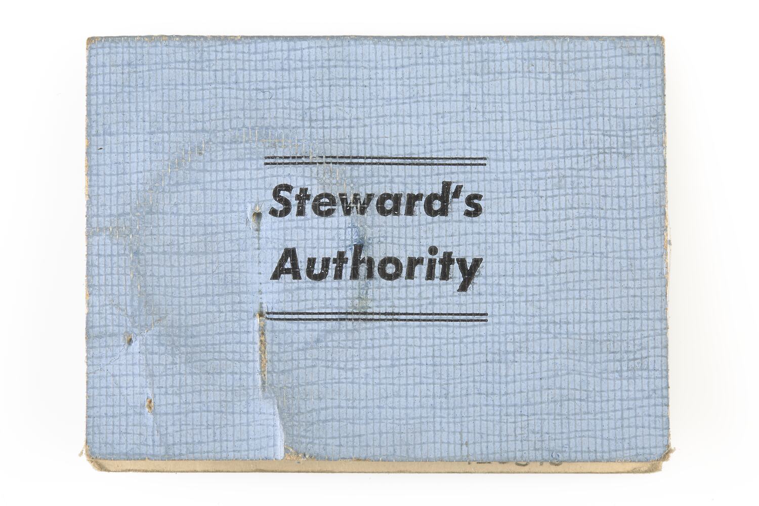 Steward's Authority Card - Union of Australia, Victorian Branch, pre 1992