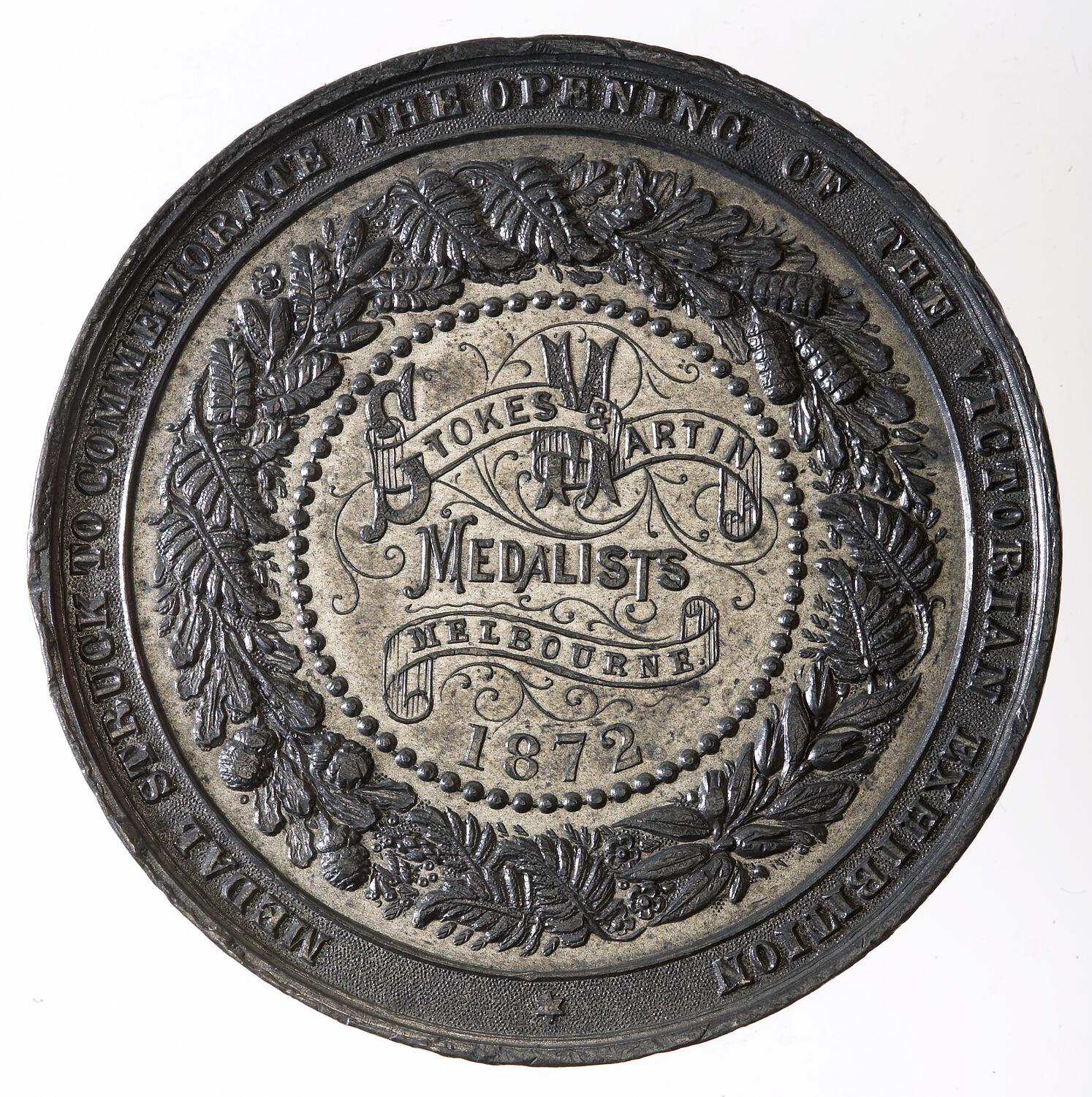 Medal - Victorian Exhibition Commemorative, Victoria, Australia, 1872