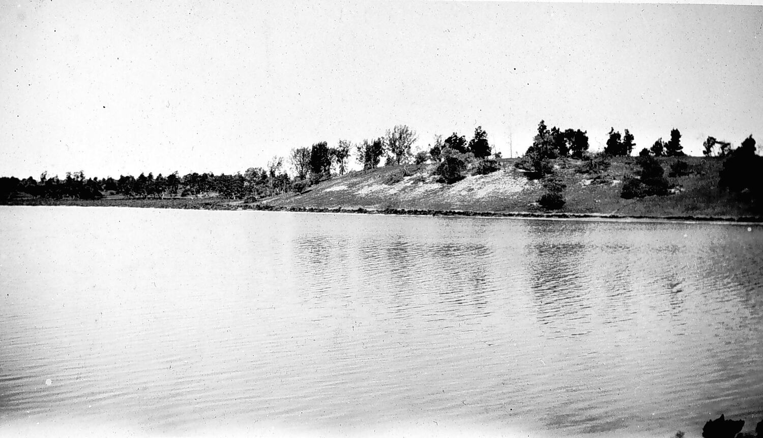 Negative - Pink Lakes, via Underbool, Victoria, 1923
