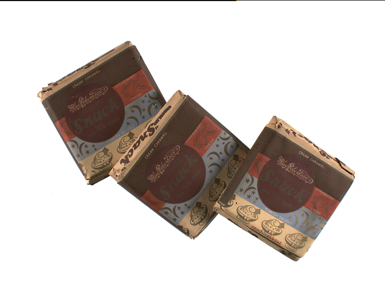 Packets - MacRobertson's Snack Chocolate, circa 1950
