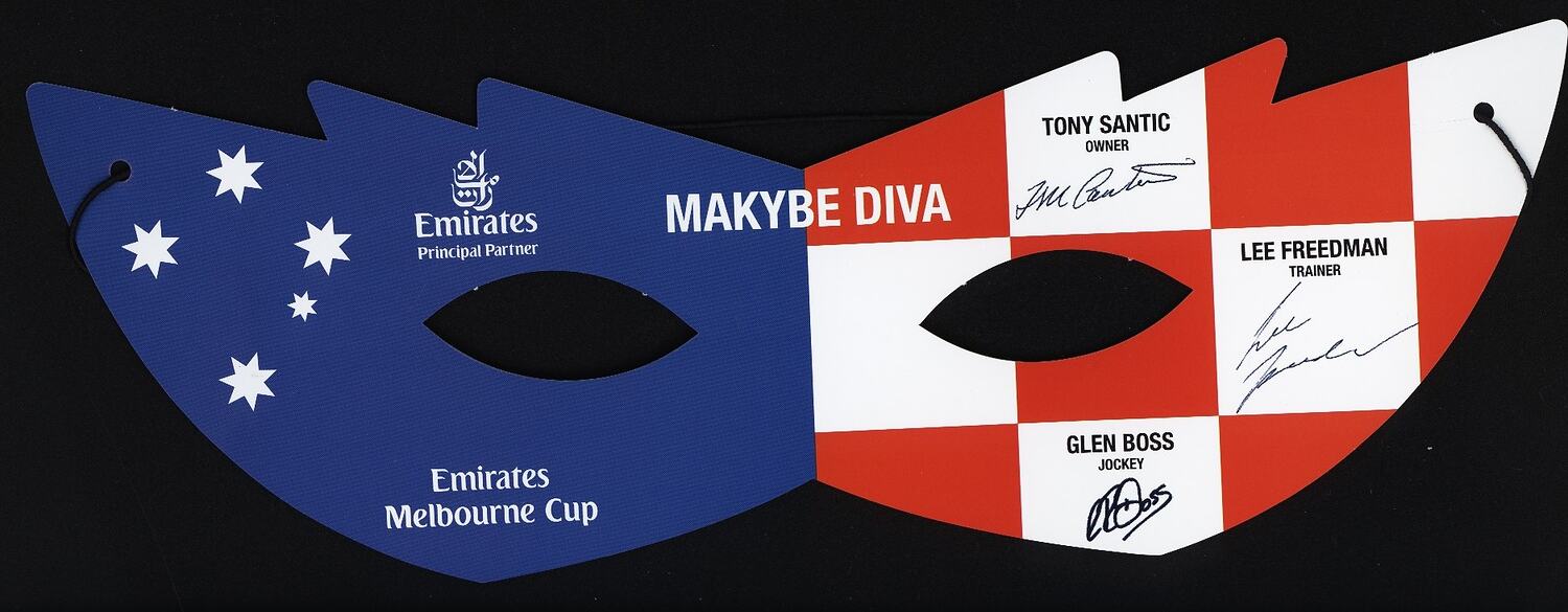 Mask - Tony Santic, Makybe Diva, Emirates Melbourne Cup, 2005