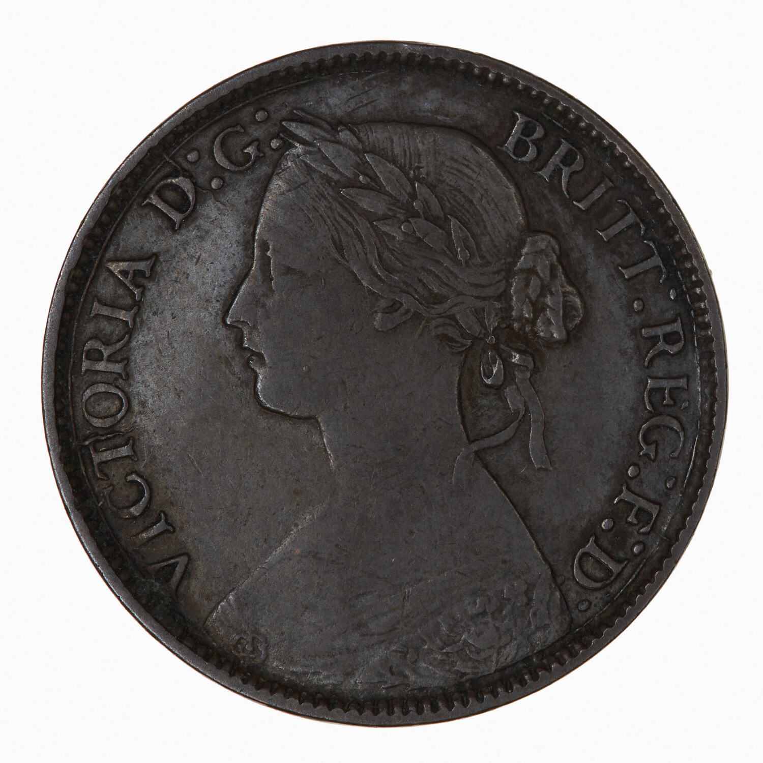 Coin - Farthing, Queen Victoria, Great Britain, 1860