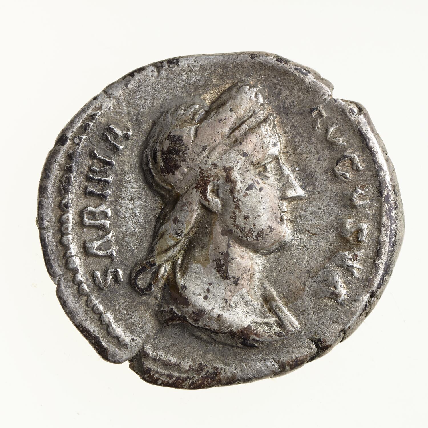 Coin - Denarius, Emperor Hadrian for Sabina, Ancient Roman Empire, 128 ...