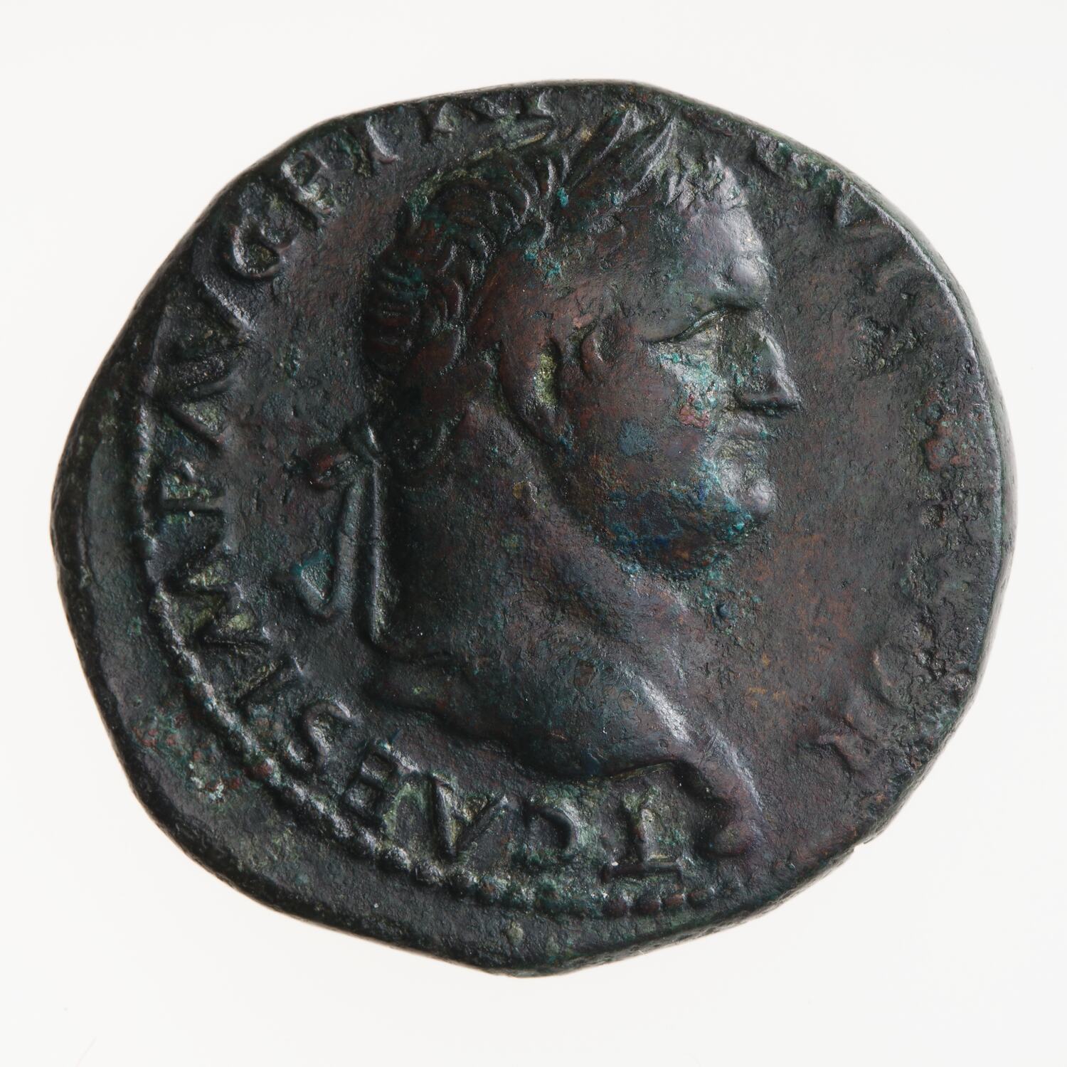 Coin - As, Titus under Emperor Vespasian, Ancient Roman Empire, 77-78 AD