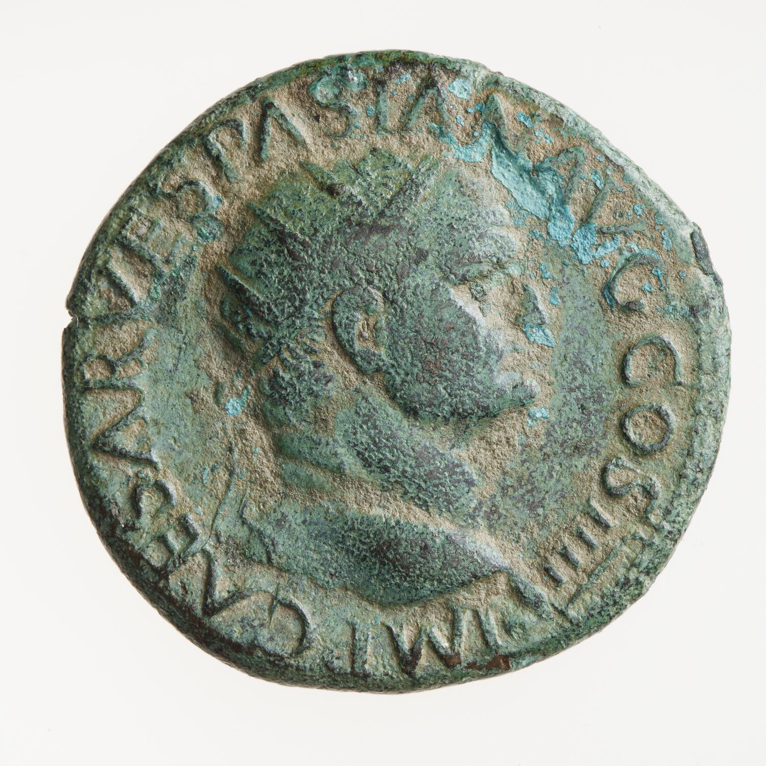 Coin - Dupondius, Emperor Vespasian, Ancient Roman Empire, 72-73 AD