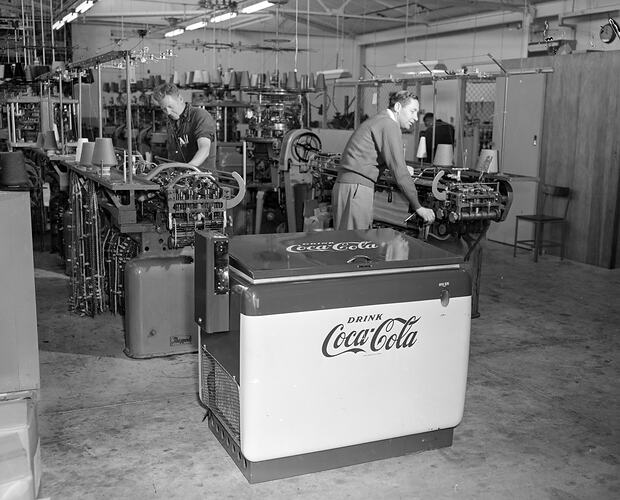 Negative - Coca-Cola Company, Refrigerator in Factory, Melbourne, 07 ...