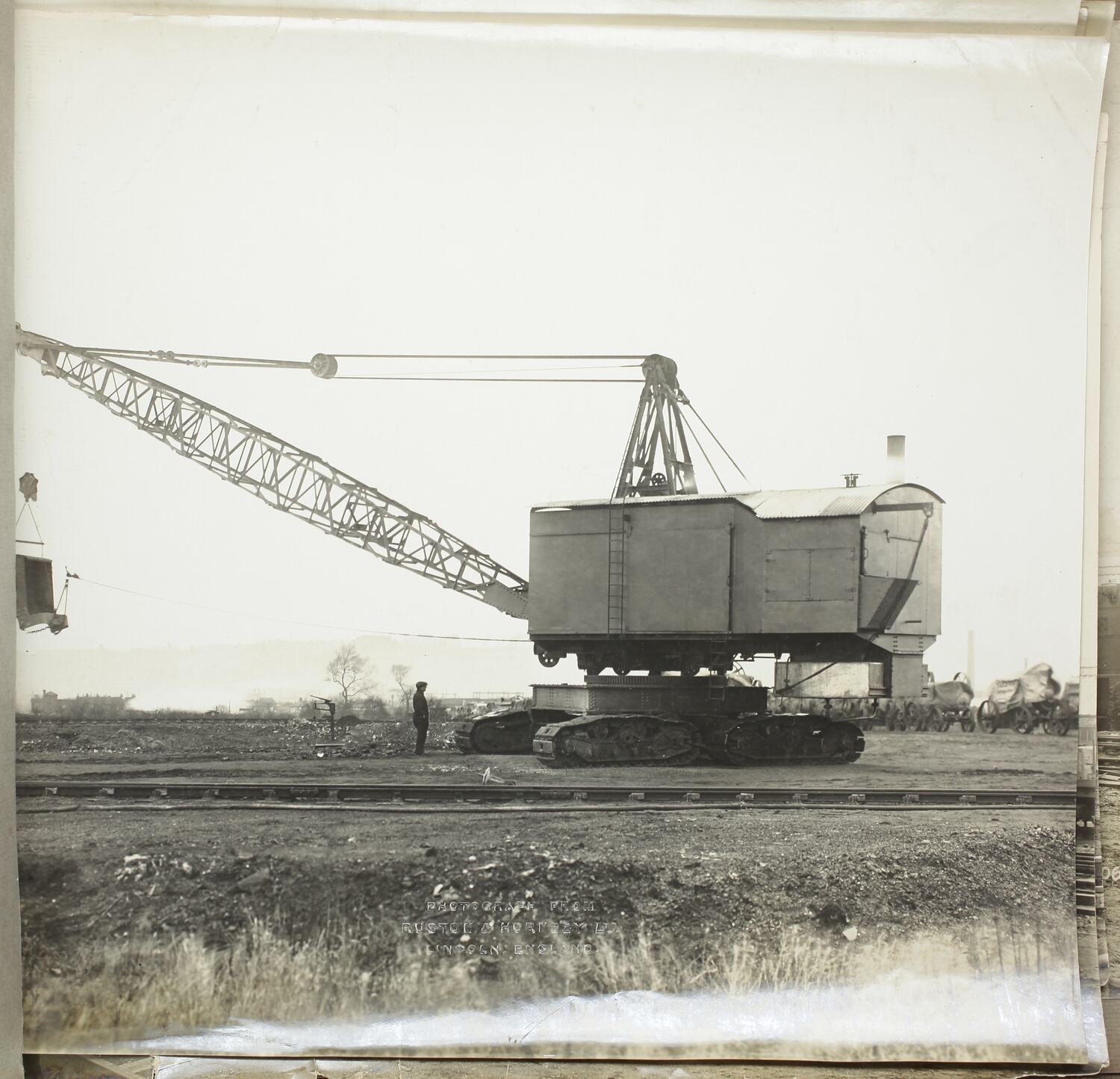 Photograph - Ruston & Hornsby, Crawler-Mounted Dragline Excavator ...